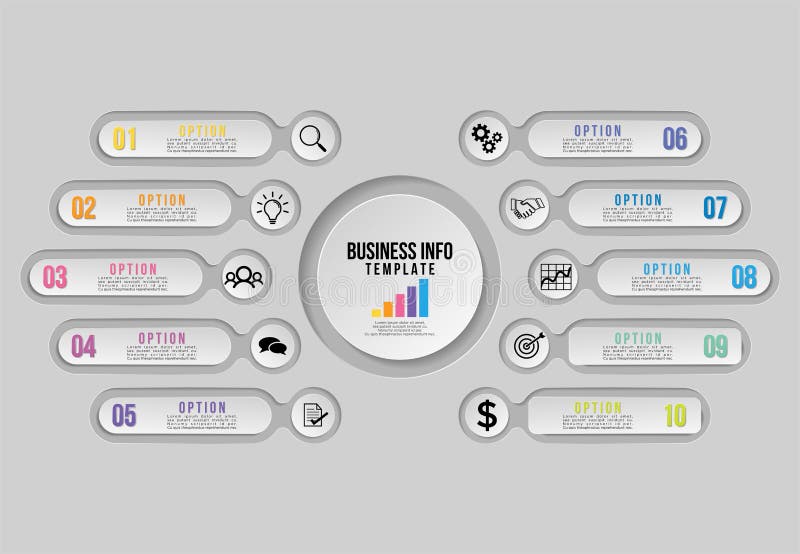Vector Infographic Design Template with Options Steps and Marketing ...