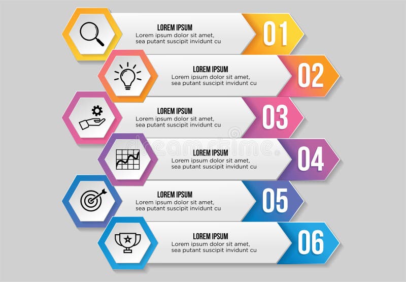 Vector Infographic Design Template with Options Steps and Marketing ...