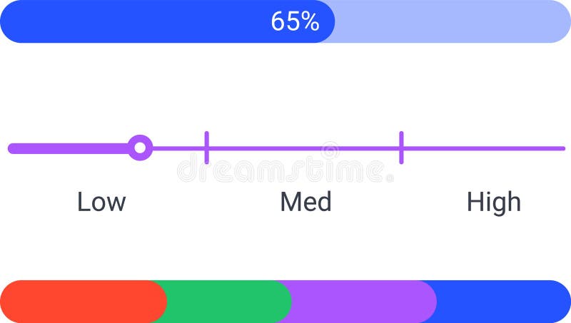 Vector Infographic Elements are Showing Progress with Colorful Diagrams ...