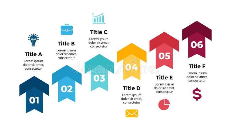 Arrows Vector Infographic. Presentation Slide Template. Chart Diagram ...