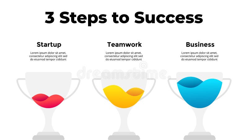 Winner Cup. Success Infographic. Presentation Slide Template. Diagram ...