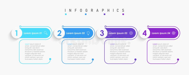 Vector Infographic Label Design Template with Icons and 4 Options or ...
