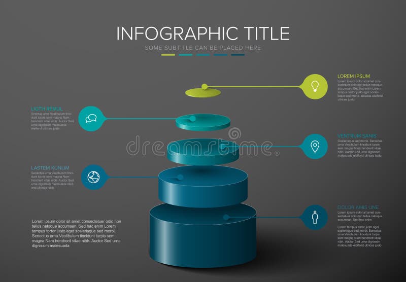 Vector Infographic Layers Template Stock Vector - Illustration of level ...