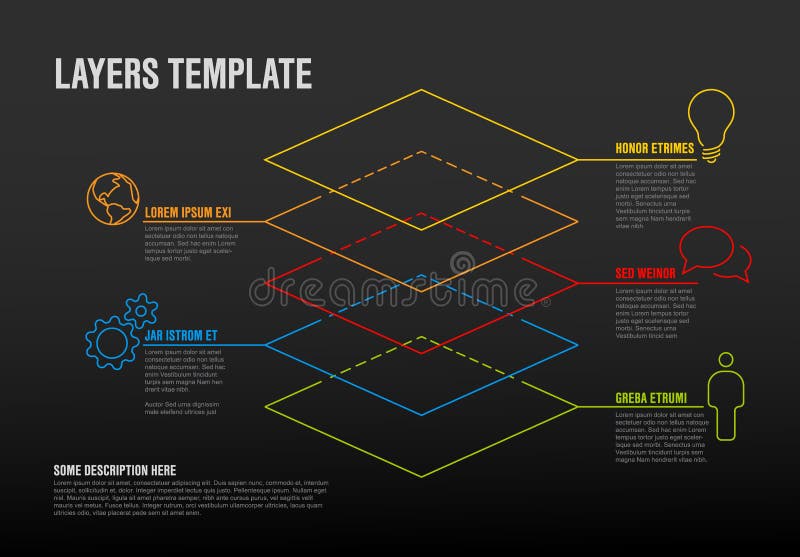 Vector Infographic Layers Template Stock Vector - Illustration of ...