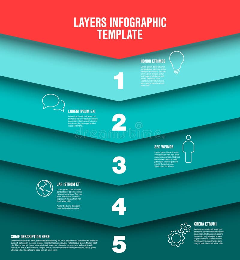 Vector Infographic Layers Template Stock Vector - Illustration of ...