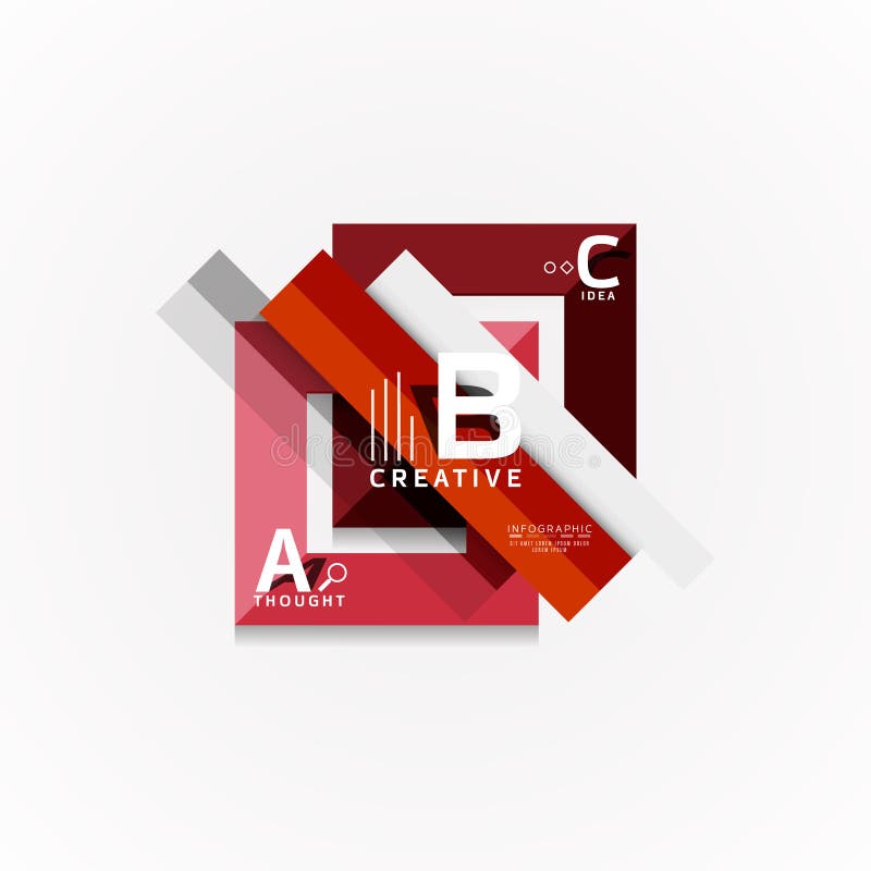 Vector Infographic Options Banner, Paper Style Design Stock Vector ...