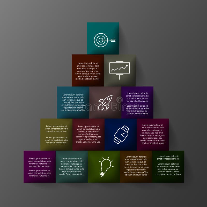 Vector Infographic Pyramid with Place for Your Text Stock Vector ...