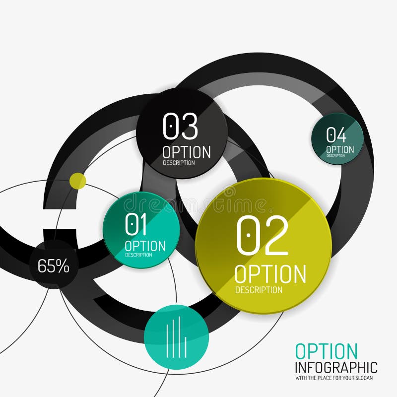 Vector Infographic Report Template Stock Vector - Illustration of ...
