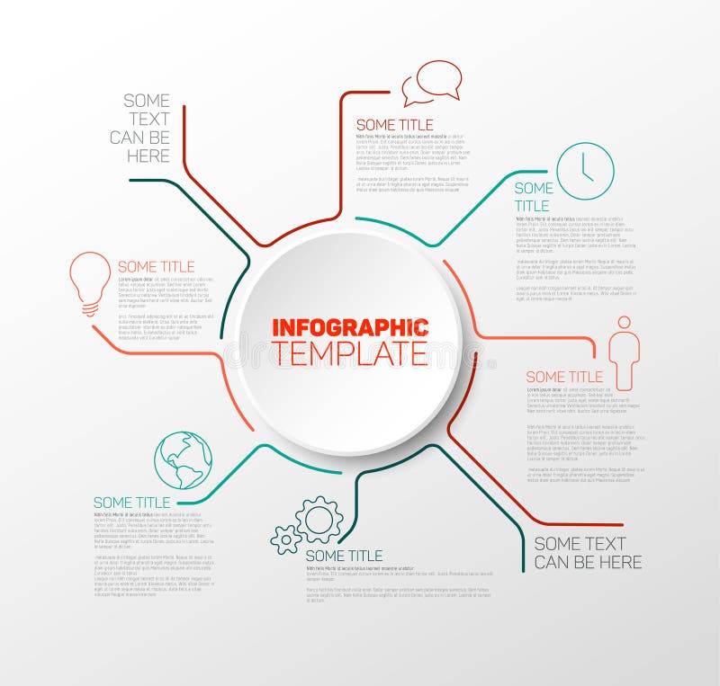 Vector Infographic Report Template Stock Vector - Illustration of ...