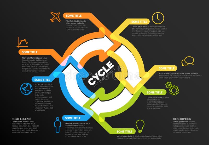 Vector Infographic Report Template Stock Vector - Illustration of ...
