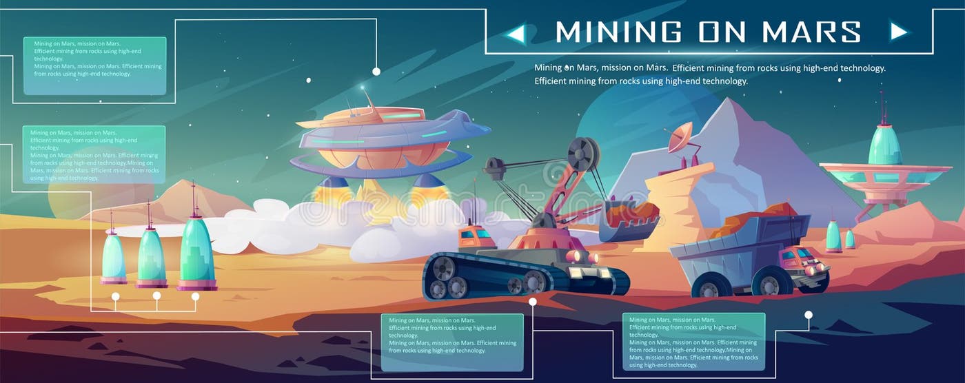 Cartoon Mining Space Stock Illustrations – 481 Cartoon Mining Space ...