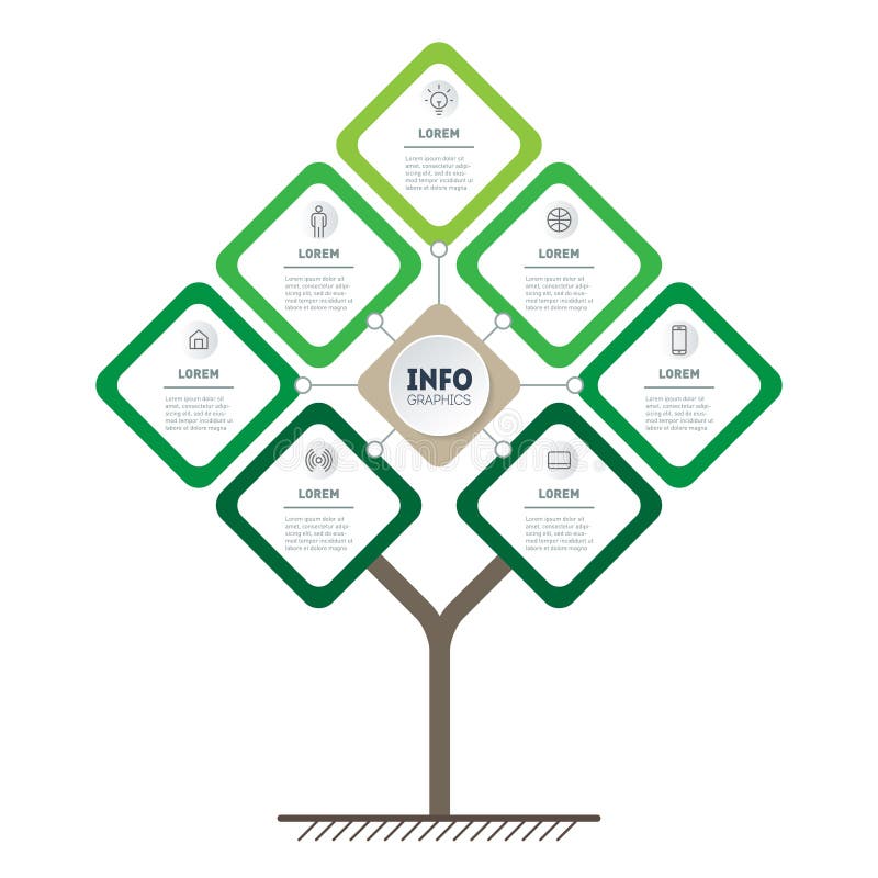 PriVector Infographic of Technology or Education Process with 7 Ptions ...