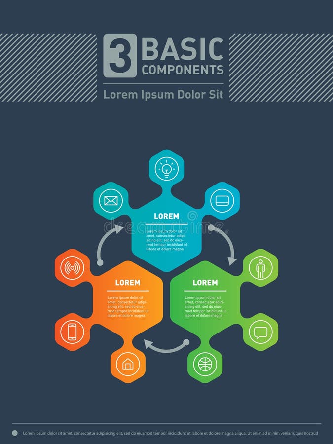 Vector Infographic of Technology or Education Process. Web Template of ...