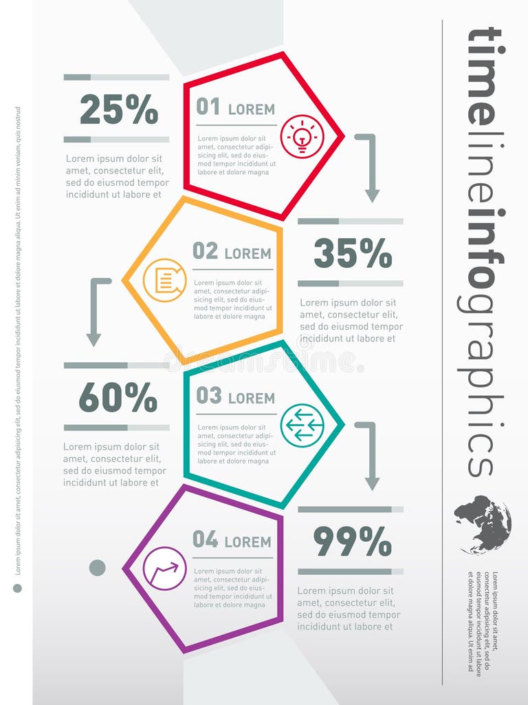 Four Part Infographic Vertical Stock Illustrations – 94 Four Part ...