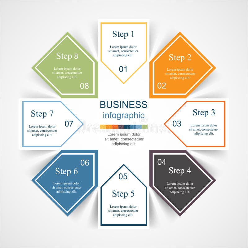 Steps To Sucess - TImeline, Infographics Stock Vector - Illustration of ...