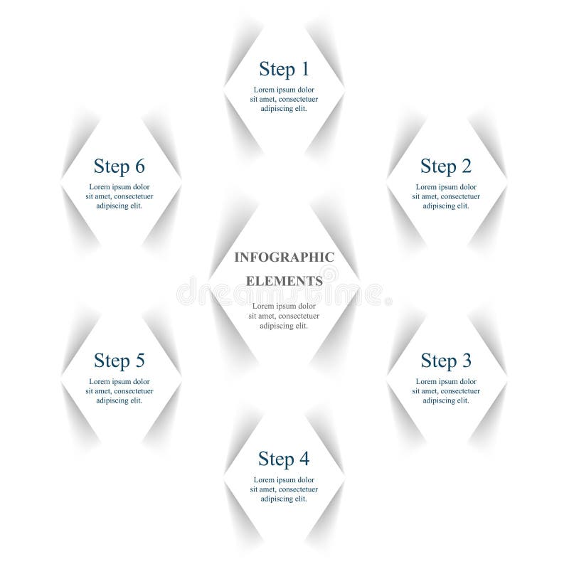 Vector Infographic Template Stock Vector - Illustration of parts, flow ...