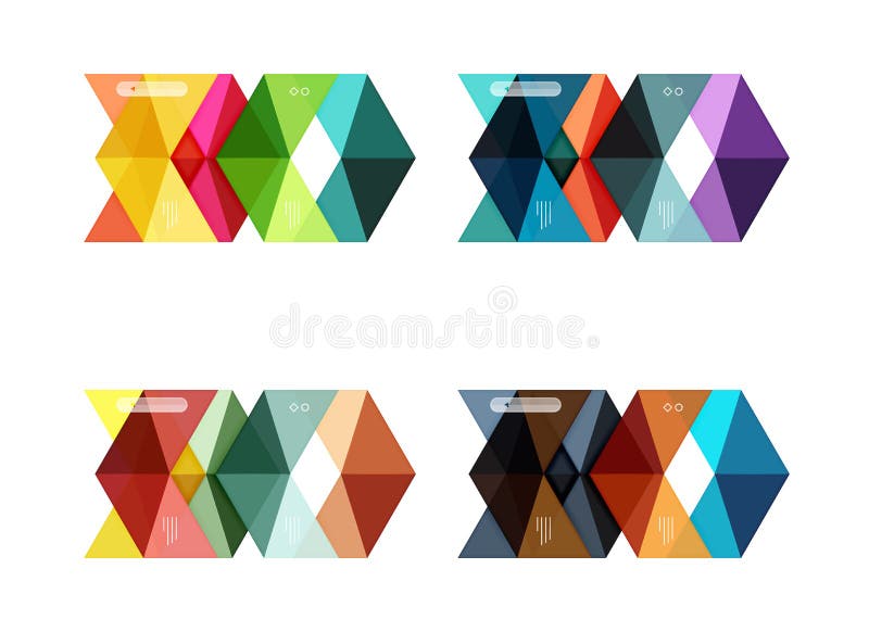 Vector Infographic Templates Set Stock Vector - Illustration of chart ...