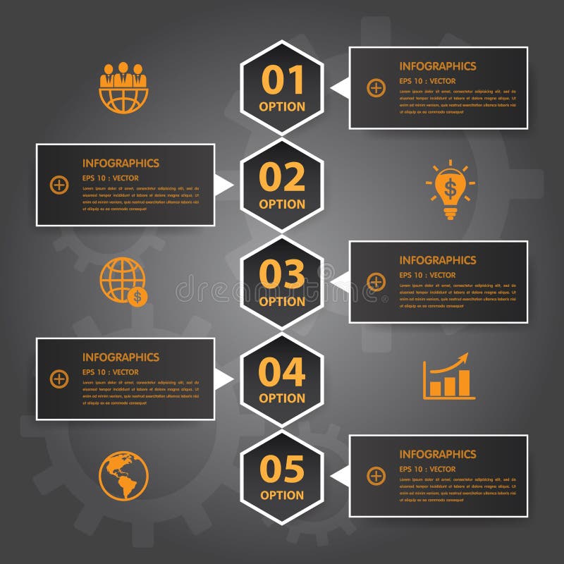 Vector Infographic Timeline Report Template.eps10 Stock Vector ...