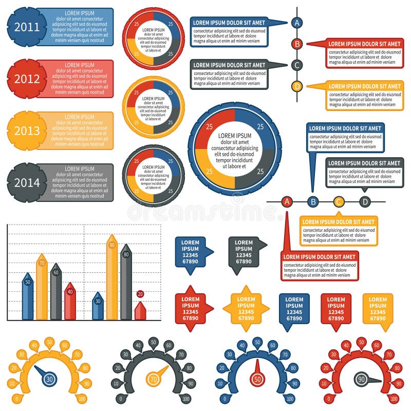 Vector Infographics Elements. Industrial Set Stock Vector ...