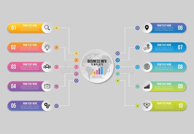 Vector Infographics Elements Template Design . Business Data ...
