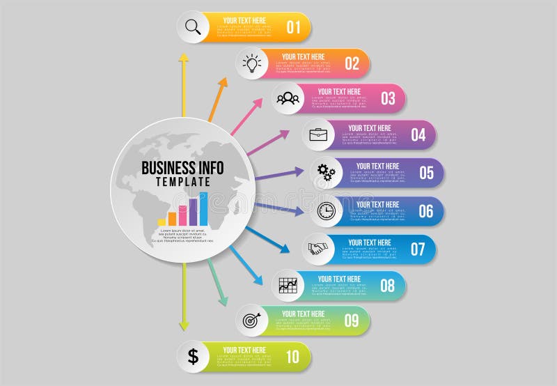 Vector Infographics Elements Template Design . Business Data ...