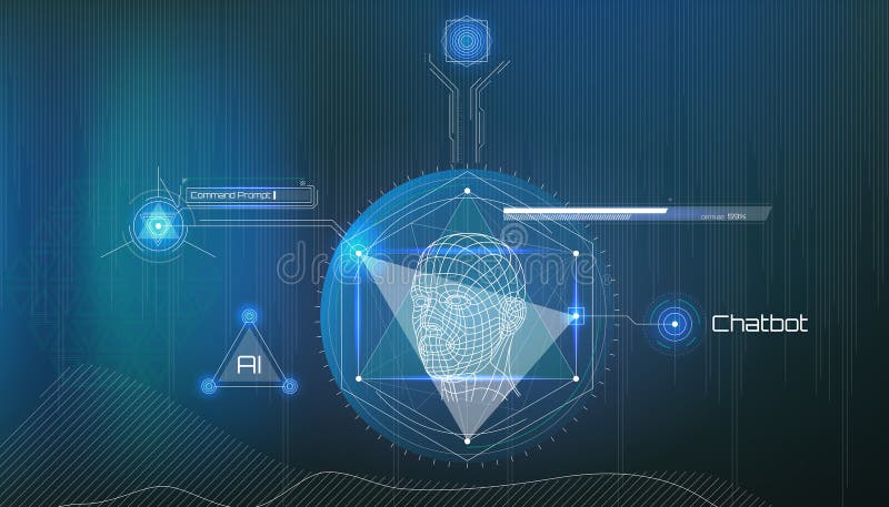 Vector Infographics about Intelligent Face Recognition. Stock Vector ...