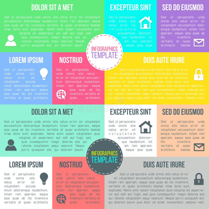 Vector Infographics Template in Newspaper Style Stock Vector ...