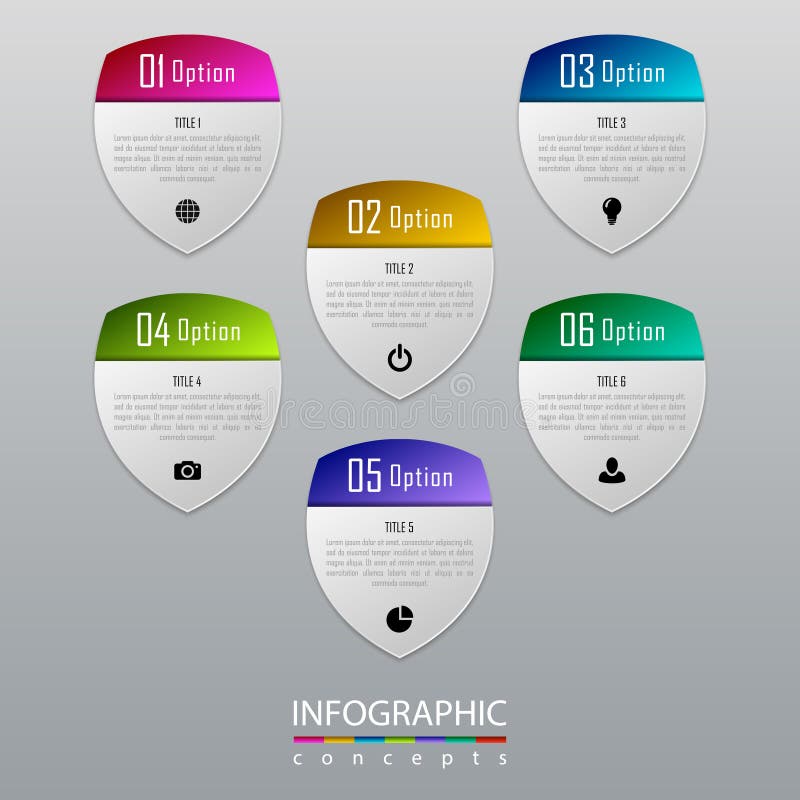 Vector Infographics Template Stock Vector - Illustration of object ...