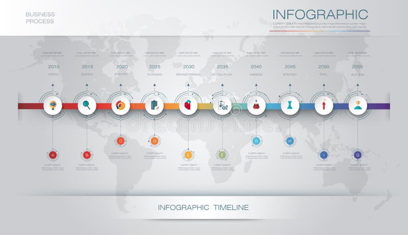 Vector Infographics Timeline Design Template Stock Vector ...