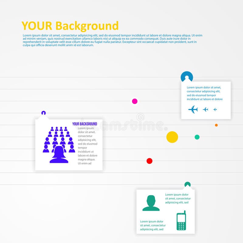Vector with Infographics and Timeline. Stock Vector - Illustration of ...