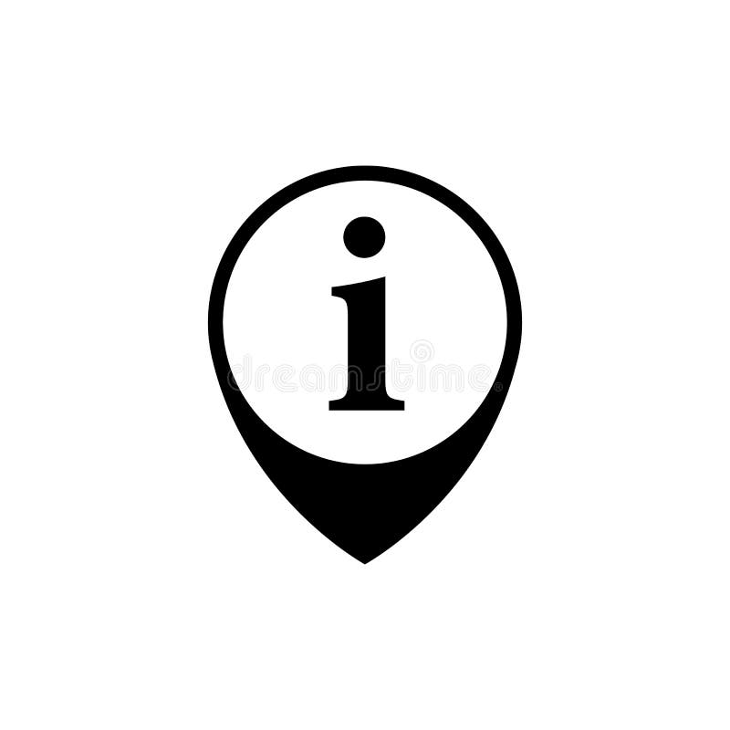 Vector Information Signs Set, Icons Isolated on White Background, Black ...