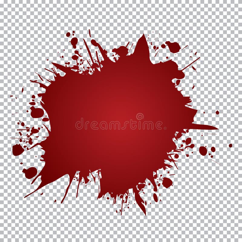 Vector Ink Splat on Transparent Background Stock Vector - Illustration ...