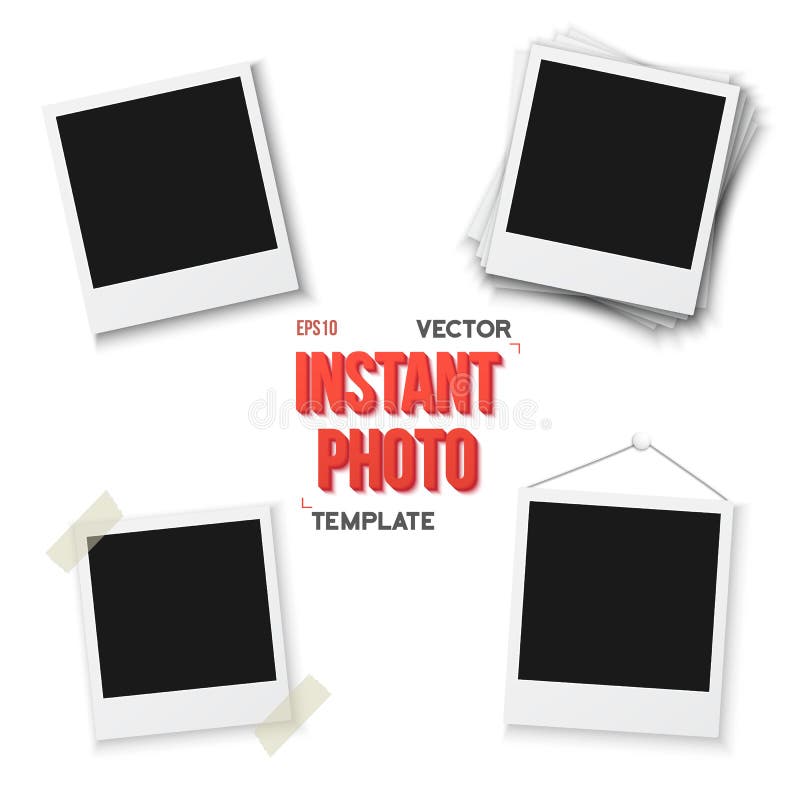 Vector Instant Photo Frame. Realistic Photo Frame Fast Photograph ... Vector Instant Photo Frame. Realistic Photo Frame Fast Photograph ...