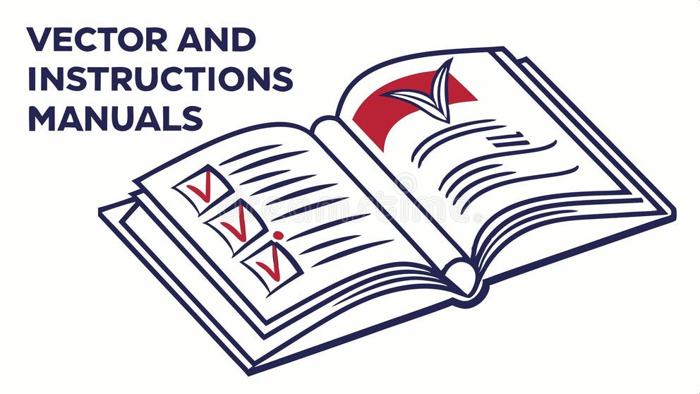 Vector and Instructions Manuals Open Book Icon Vector Design Generative ...