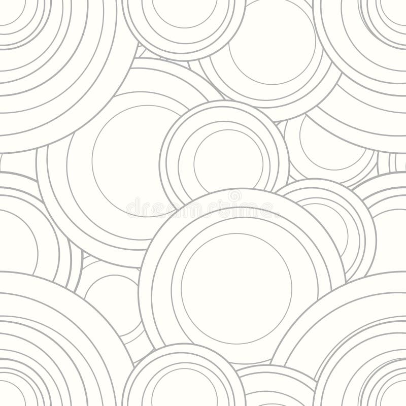 Vector Interlocking Circles Repeat Tile Pattern Stock Vector
