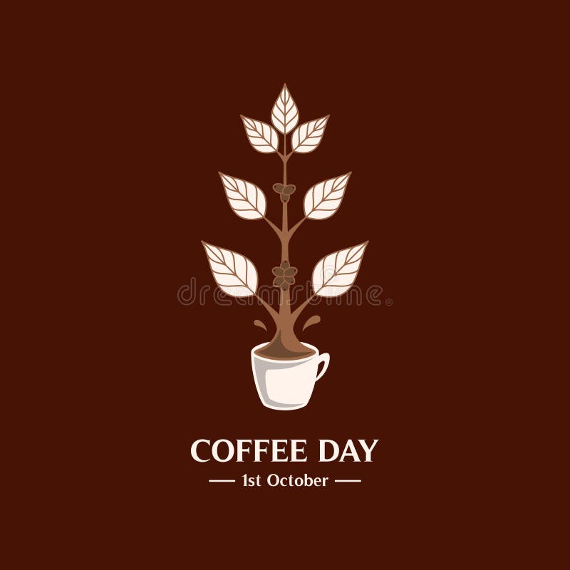 Vector International Coffee Day Stock Vector - Illustration of happy ...