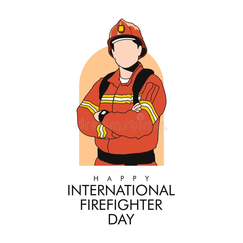Vector International Firefighter Day Poster Template Stock Illustration ...