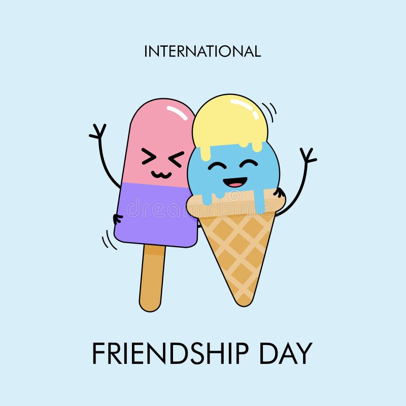 Vector International Friendship Day Post Template Stock Vector ...