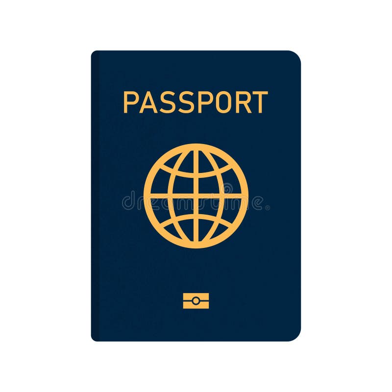 Vector International Passport with Biometric Data. Stock Vector ...