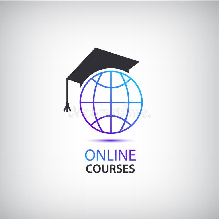 Vector Internet Learning, Teaching, Online Courses Logo, Icon Stock ...