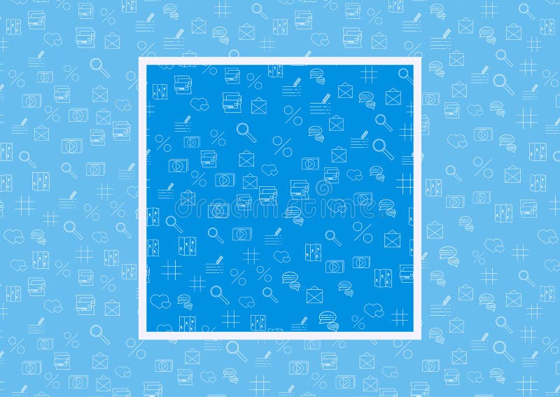 Seamless Pattern with Technology Icons Stock Vector - Illustration of ...