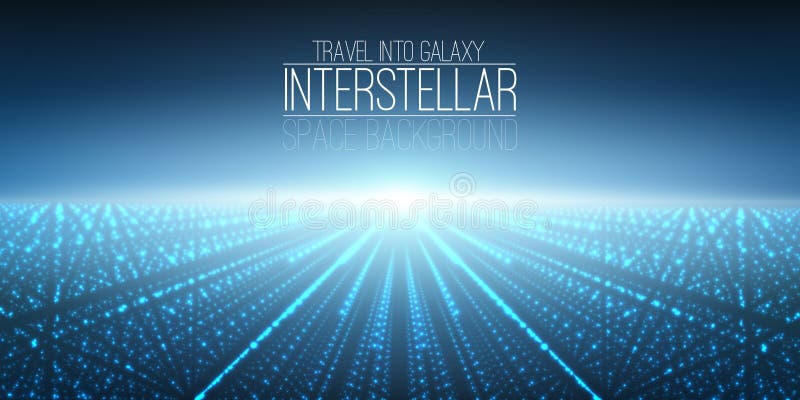 Vector Interstellar Space Background.Cosmic Galaxy Illustration Stock ...