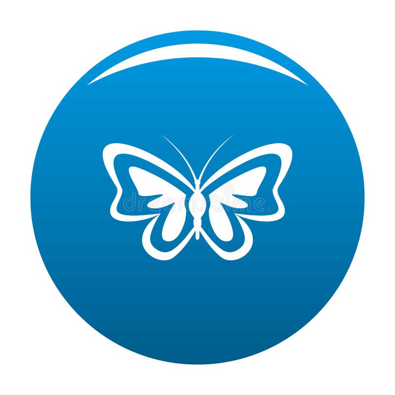 Vector Inusual Del Azul Del Icono De La Mariposa Ilustración del Vector ...