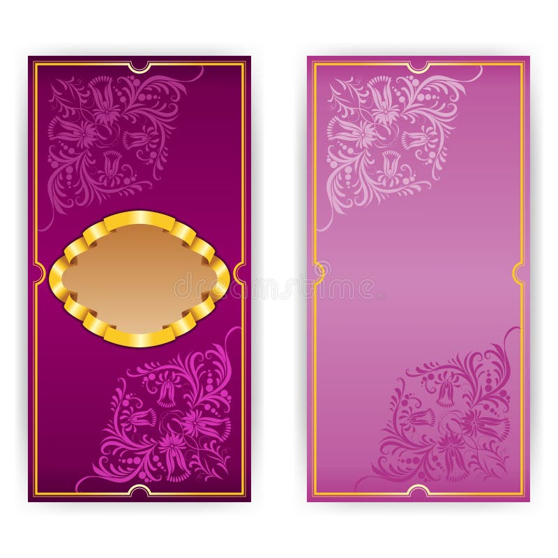 Vector Invitation Card with Frame Stock Vector - Illustration of frame ...