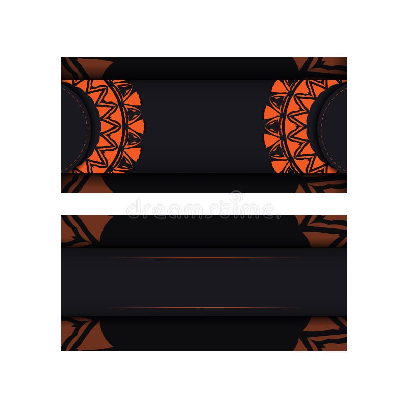 Vector Invitation Card with Place for Your Text and Abstract Patterns ...