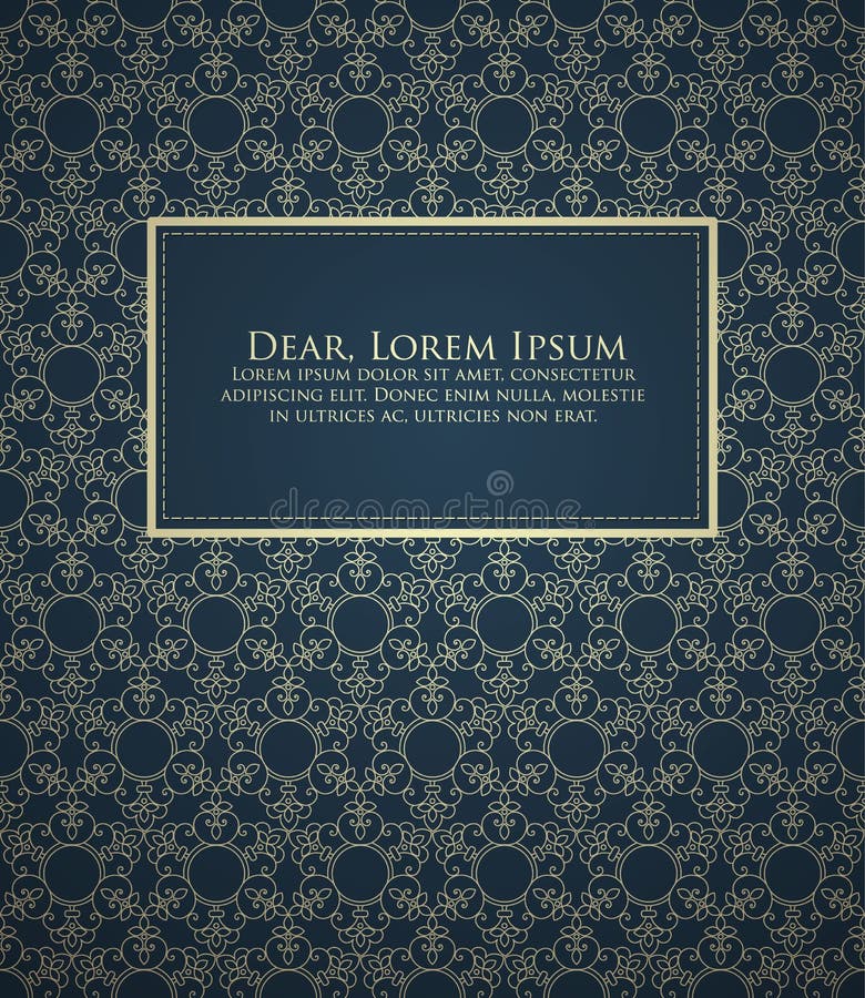 Vector Invitation, Cards with Ethnic Arabesque Elements. Arabesque ...