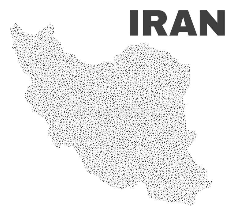 Vector Iran Map of Points stock vector. Illustration of concept - 139141869