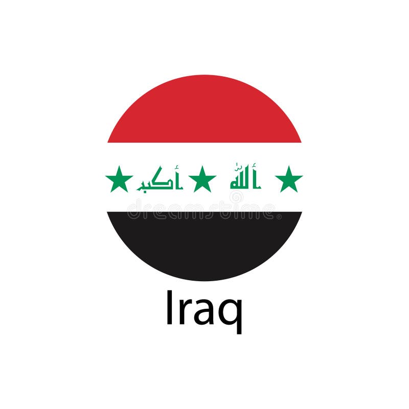 Vector Iraq flag stock vector. Illustration of eastern - 98684786