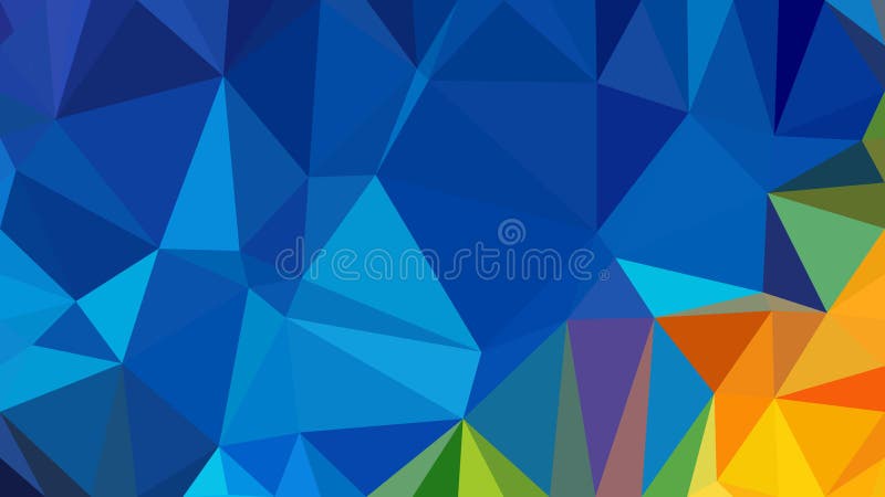 Vector Irregular Polygon Background Triangle Low Poly Pattern Blue