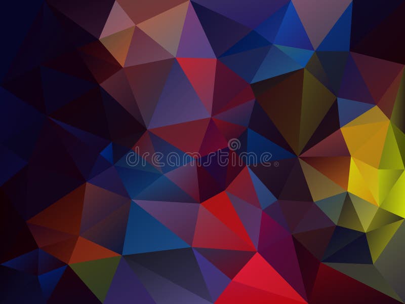 Vector Irregular Polygon Background With A Triangle Pattern In Dark